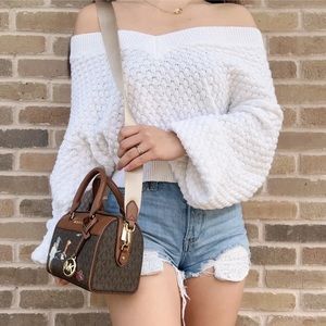 Michael Kors | Bags | Michael Kors Mini Duffle Bag Crossbody Brown Mk ...
